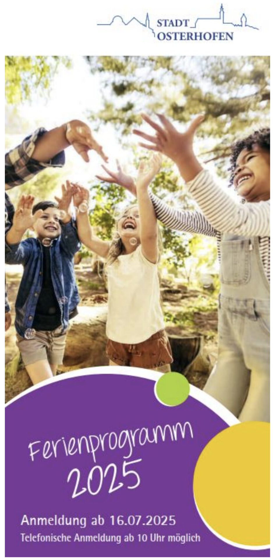 Ferienprogramm - Stadt Osterhofen